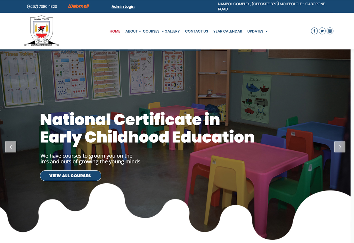 Nampol College of Education - Web Mechanics